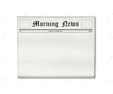 Newspaper blank template stock image. Image of business - 17133913