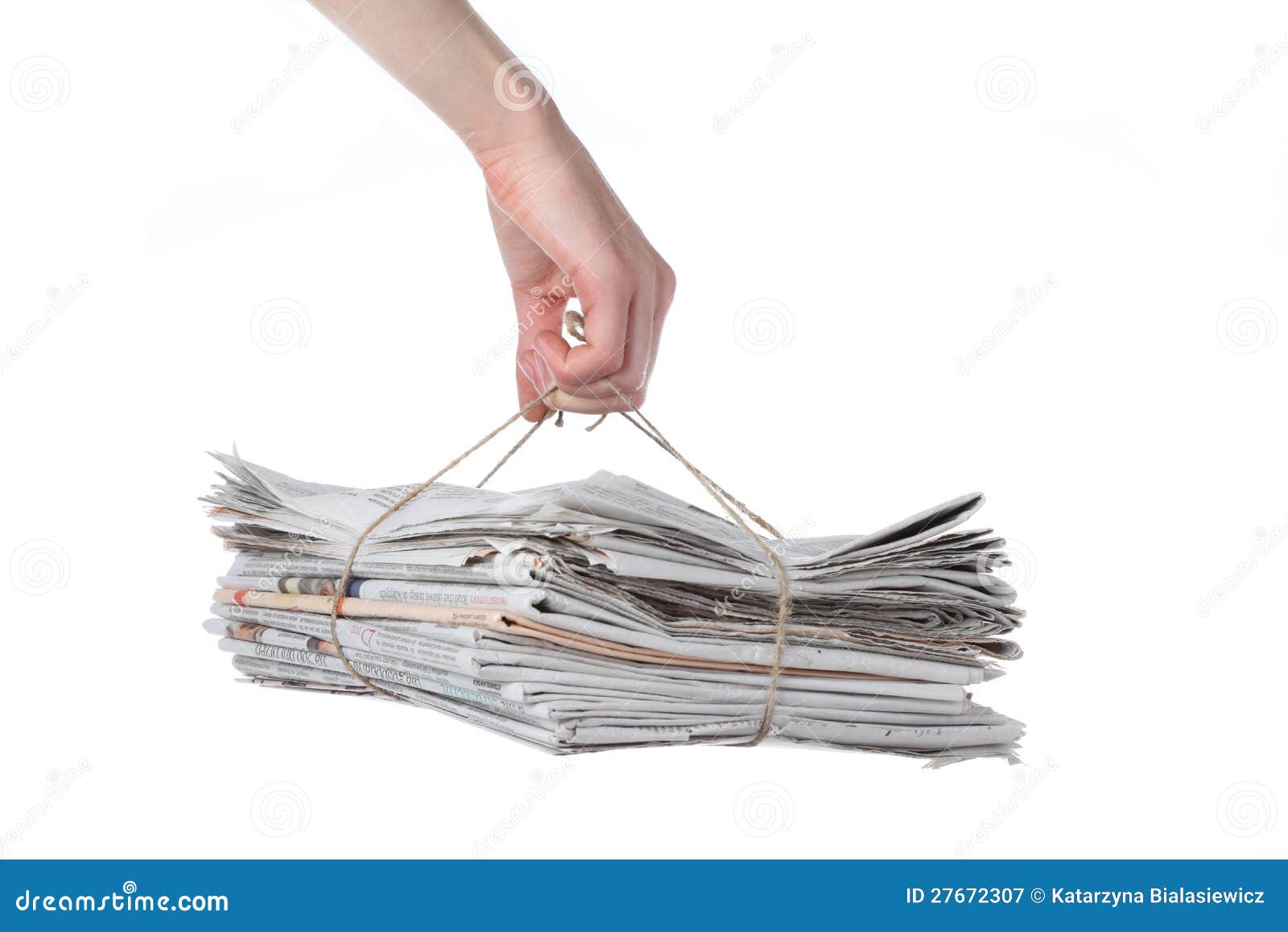 Newspaper Bundle Royalty Free Stock Photography - Image: 27672307