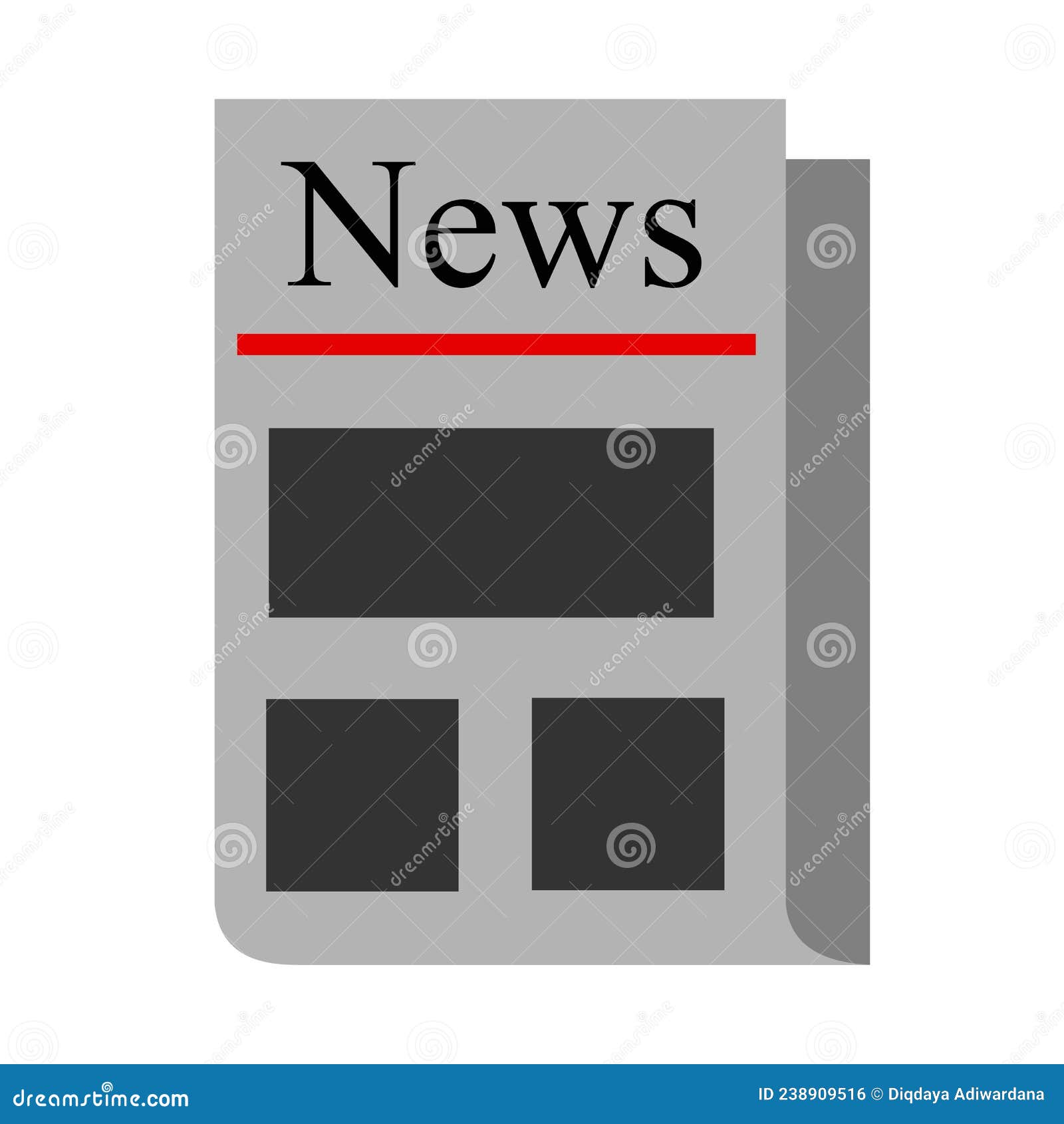 Newspaper Business Headline Professional Icon Stock Vector ...