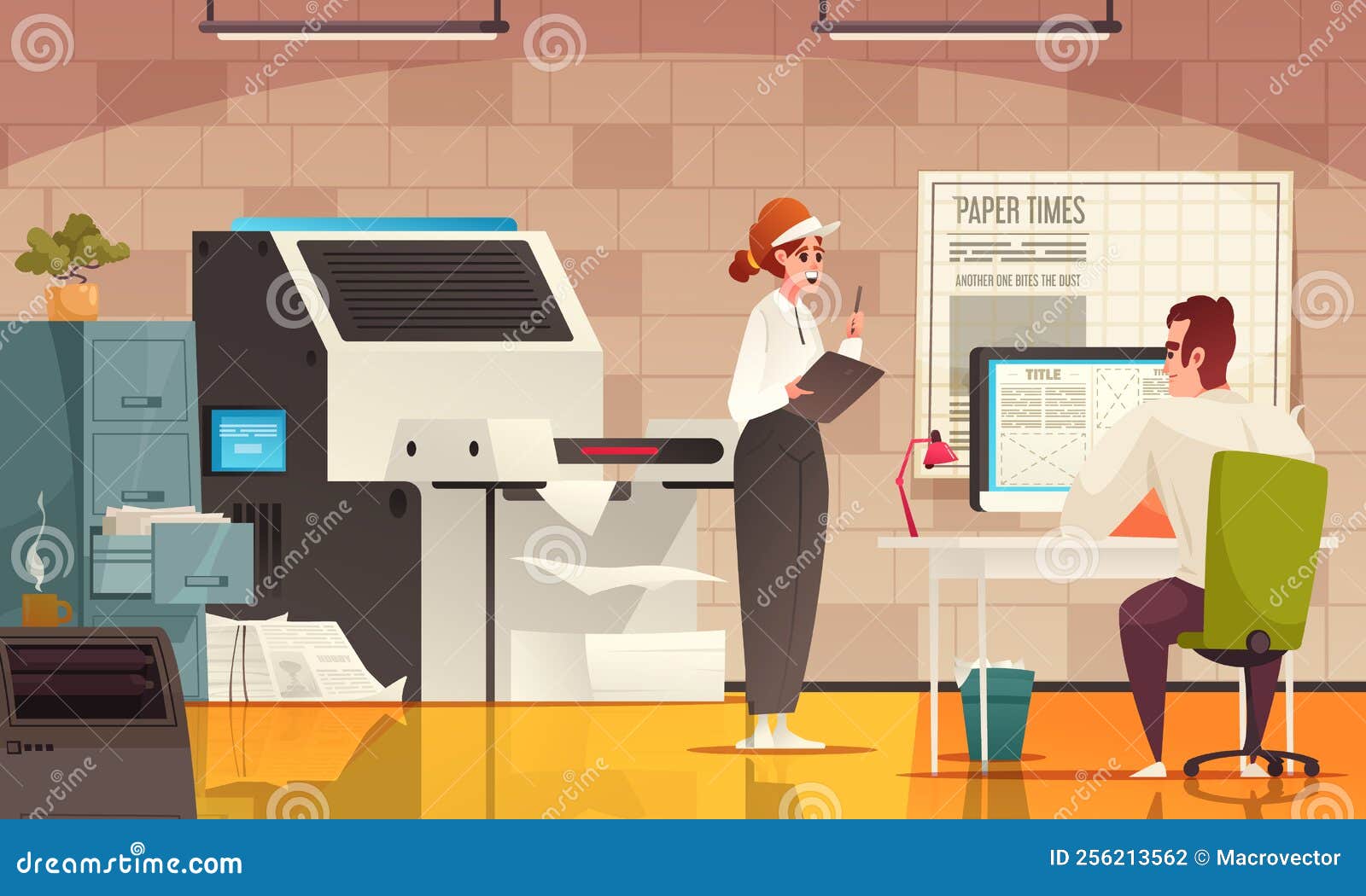 Newspaper Cartoon Composition Stock Vector - Illustration of publish ...