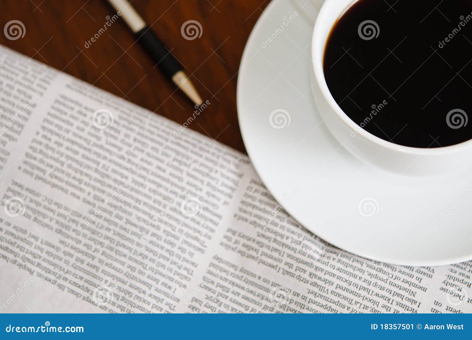 Newspaper and Coffee 3 stock image. Image of light, lifestyle - 18357501