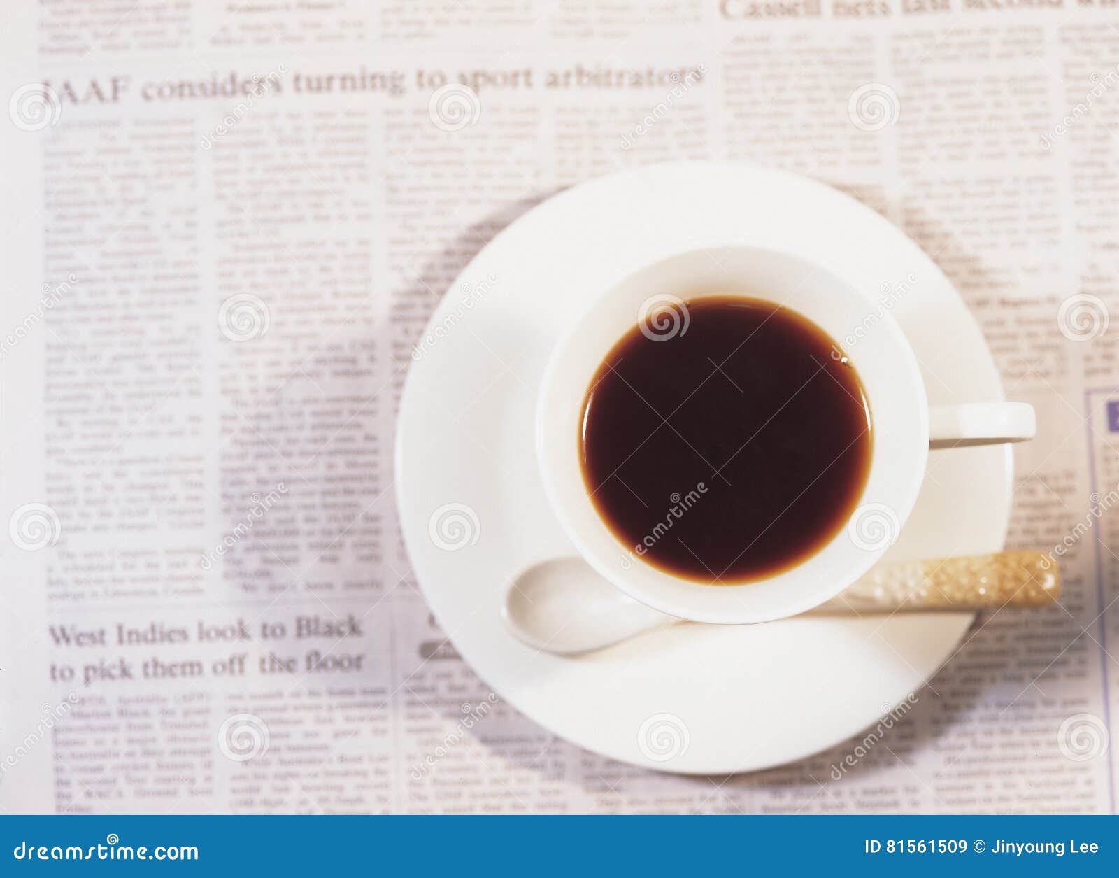 Newspaper editorial stock image. Image of measuring, coffee - 81561509