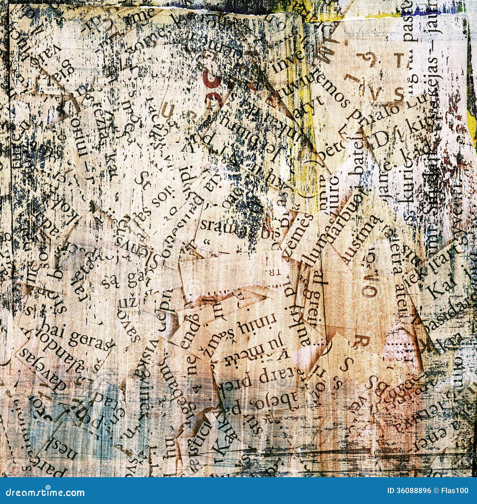 Newspaper Collage Background