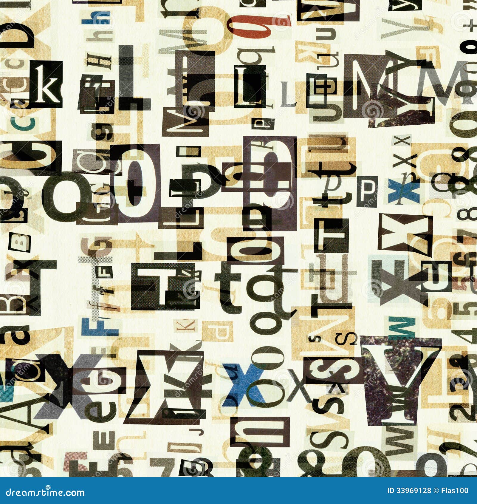 Collage Of Letters A To Z In Differnt Font And Colors Royalty-Free ...