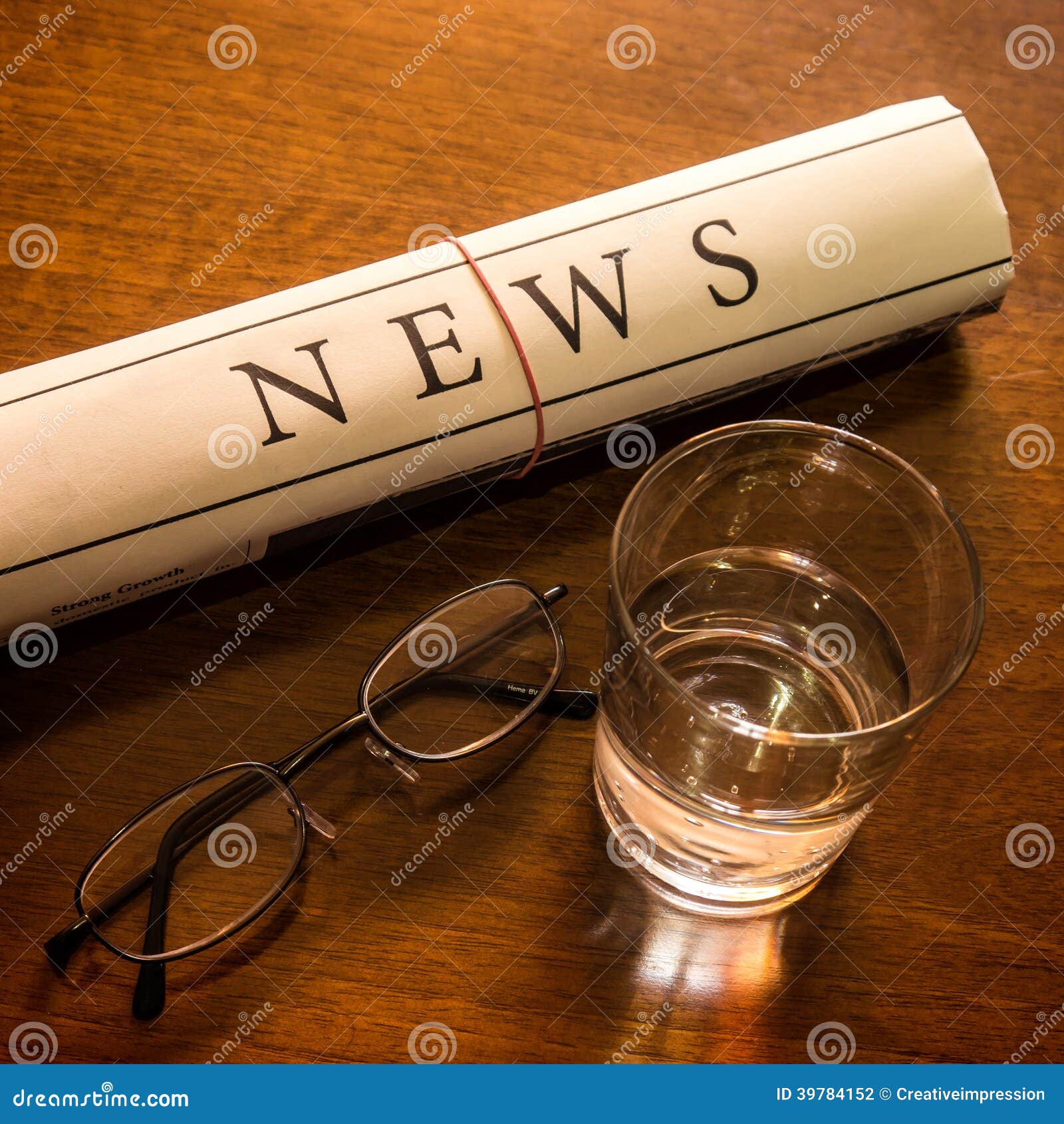 Newspaper on desk stock photo. Image of pages, publication - 39784152