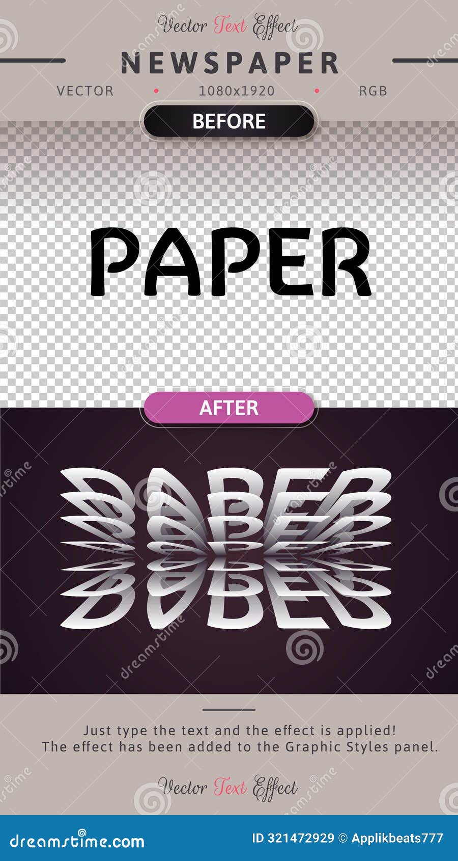 Newspaper - Editable Text Effect, Font Style Stock Vector ...