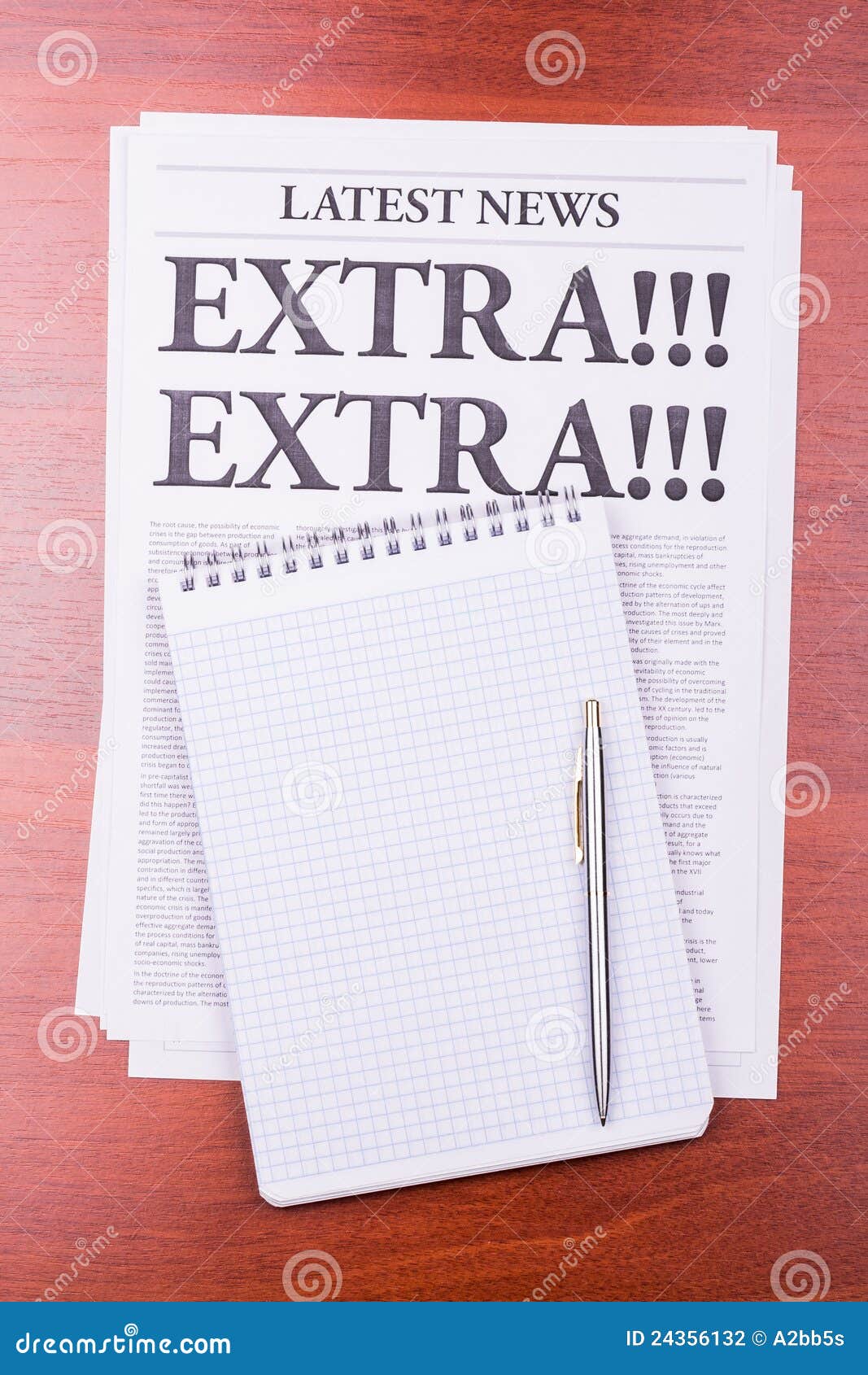 The Newspaper EXTRA! EXTRA! Stock Photo - Image of latest, press: 24356132