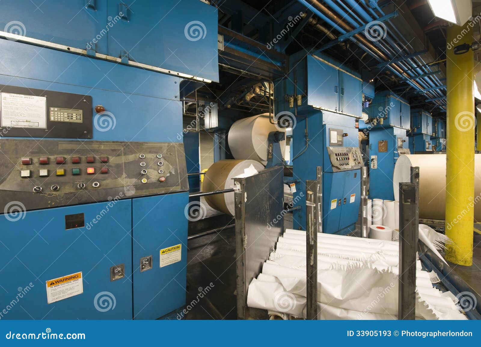 Newspaper Factory stock image. Image of stack, industrial - 33905193