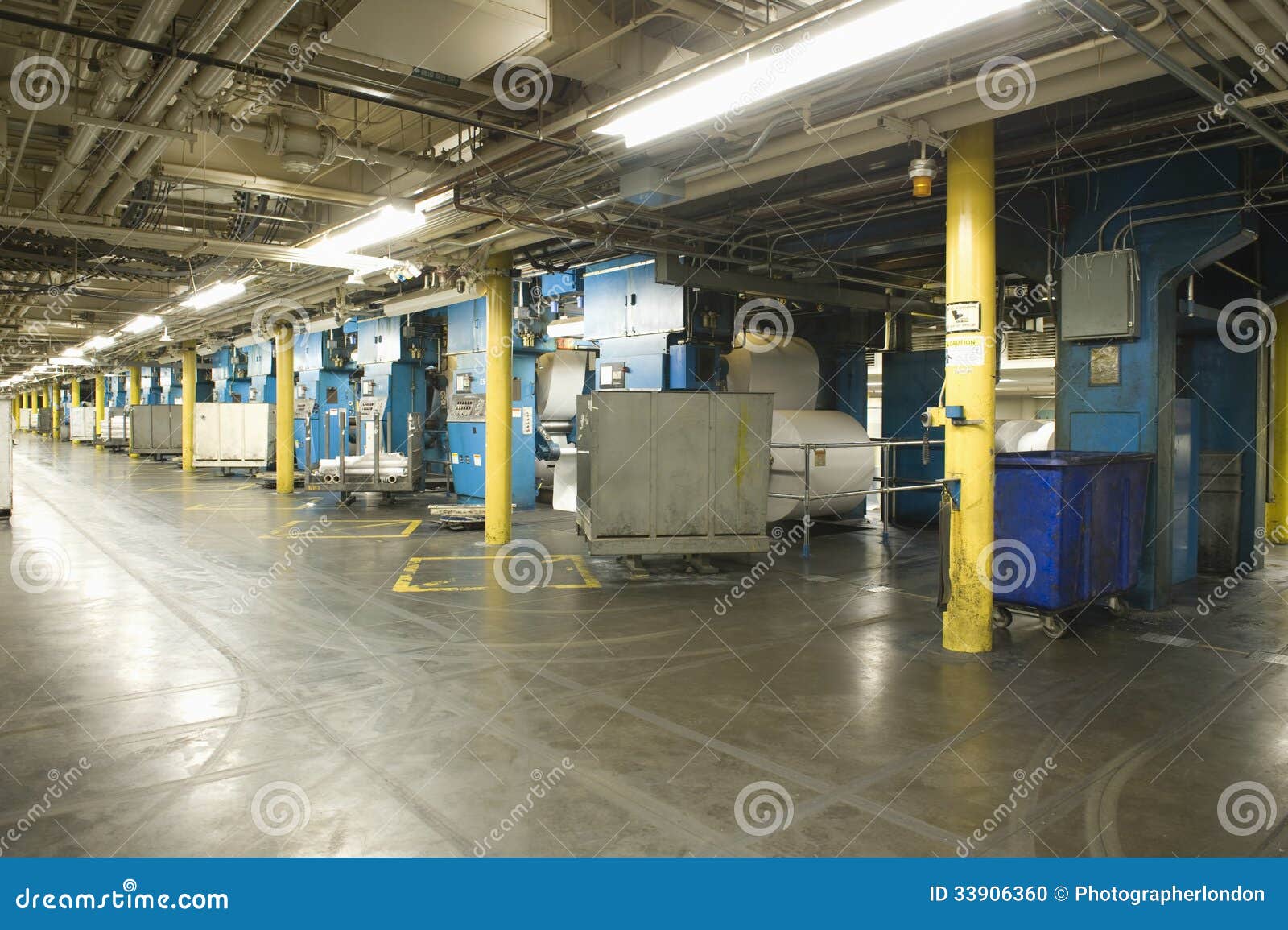 Newspaper Factory stock photo. Image of economy, paper - 33906360