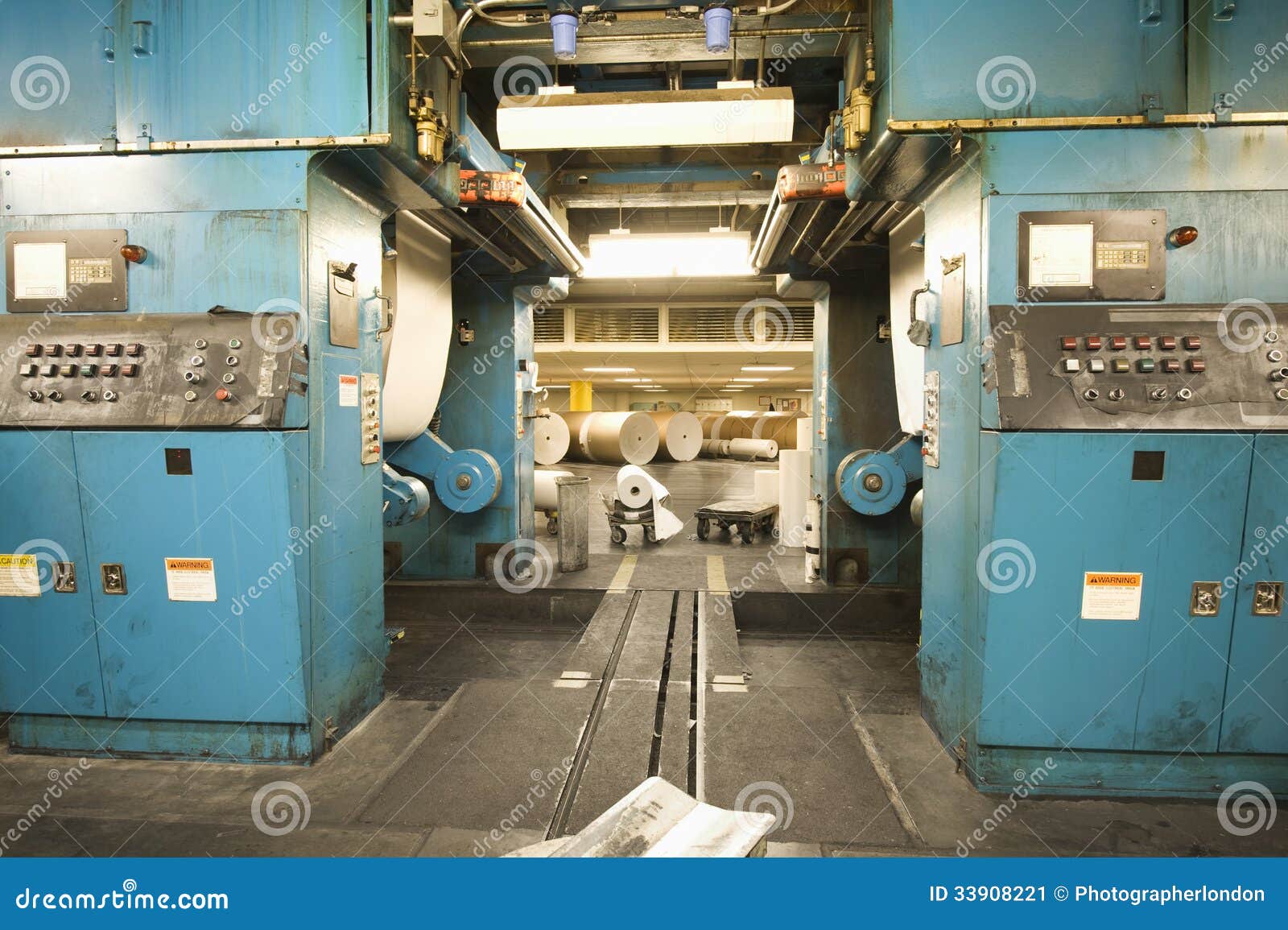Newspaper Factory stock image. Image of indoors, machine - 33908221