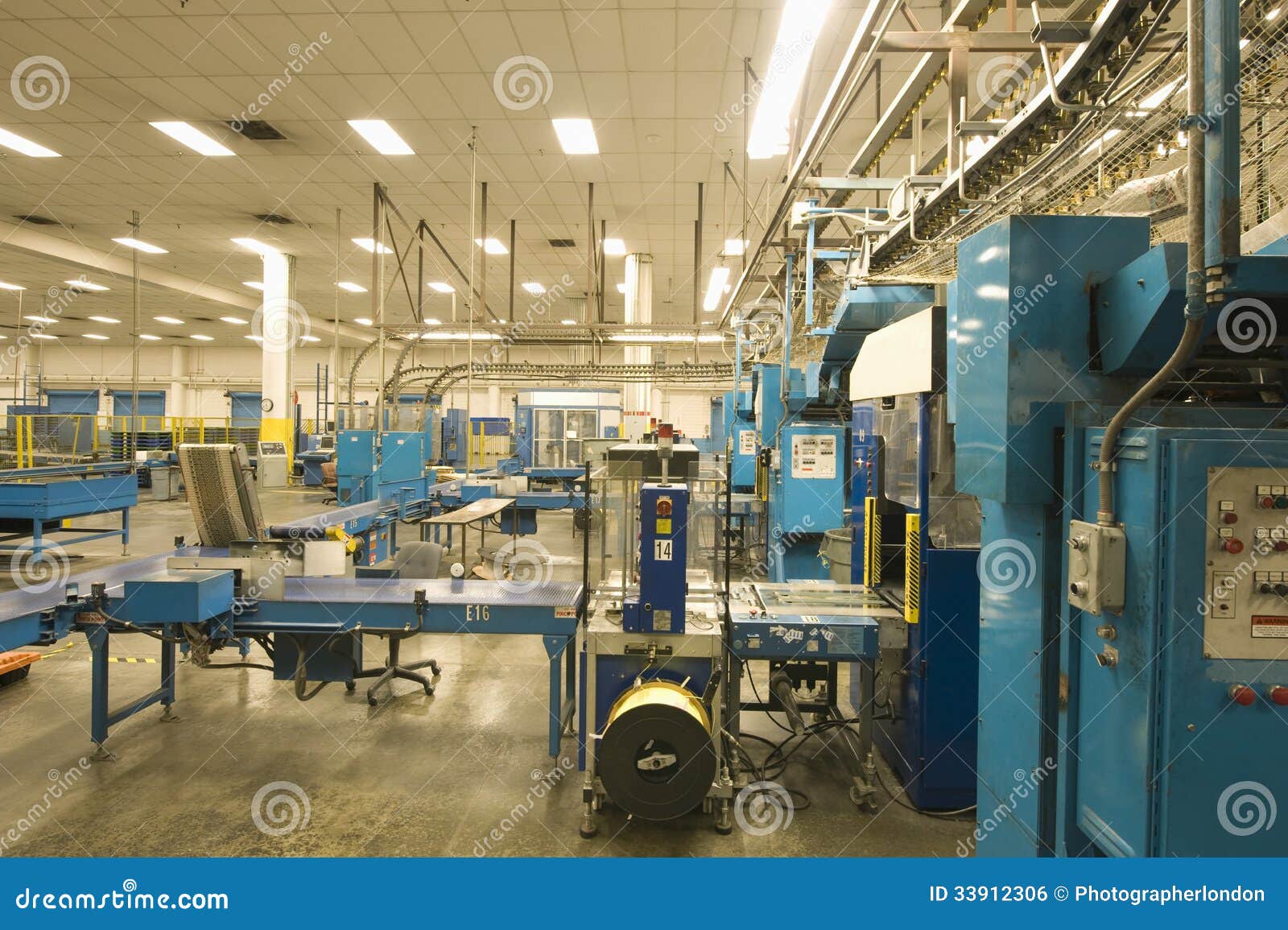 Newspaper Factory stock photo. Image of ceiling, printing - 33912306