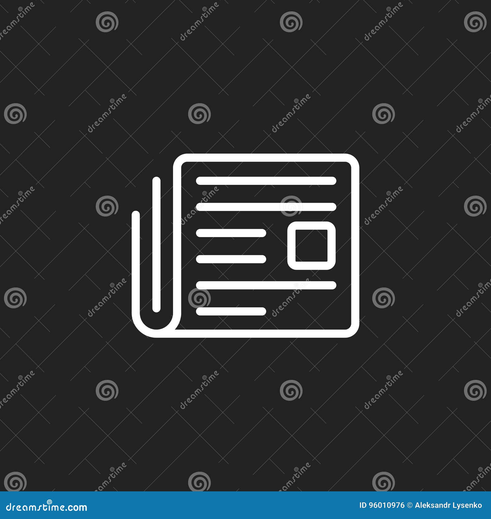 Newspaper Flat Vector Icon. News Symbol Logo Illustration Stock Vector ...