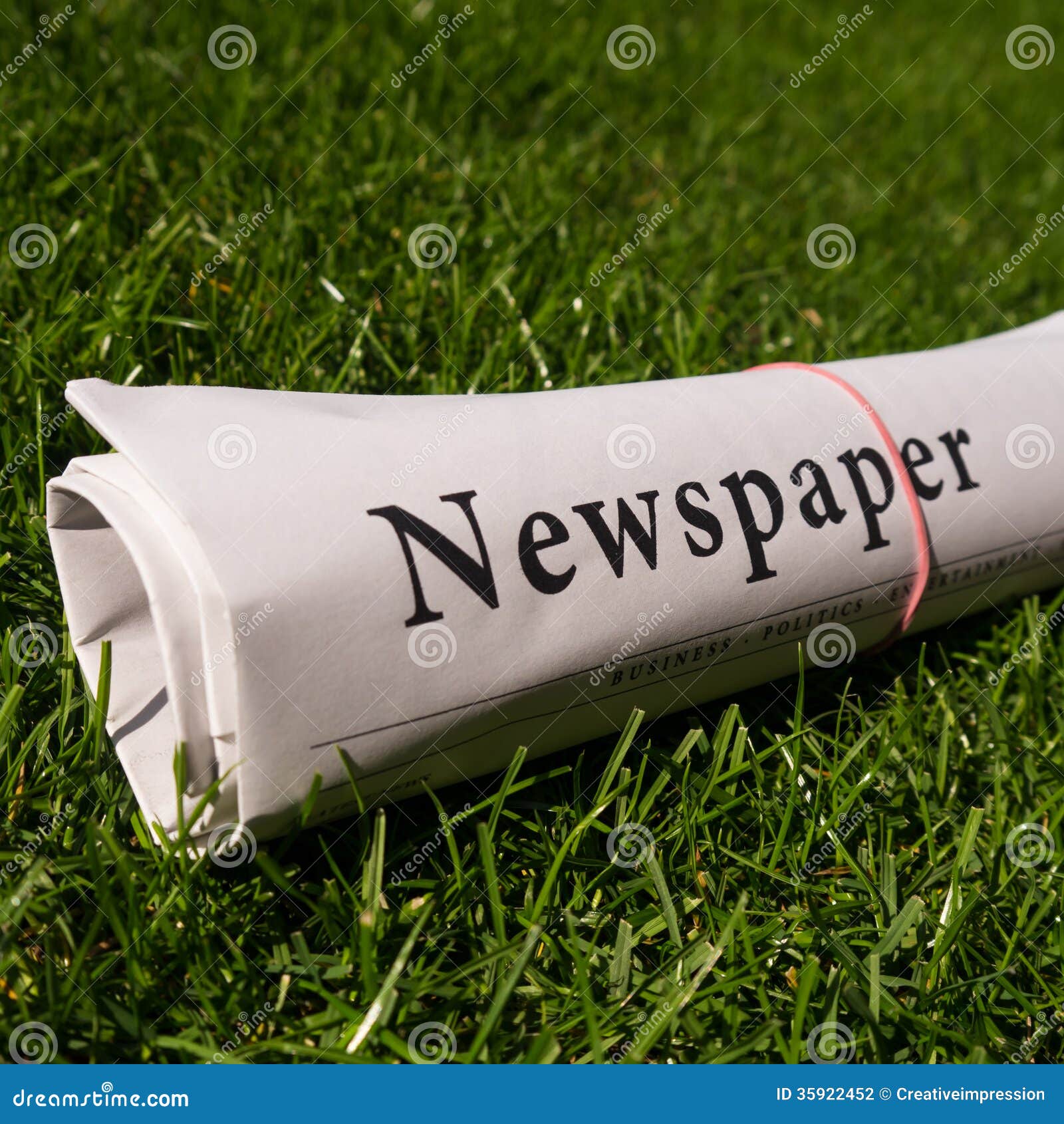 Newspaper stock photo. Image of meadow, press, publication - 35922452
