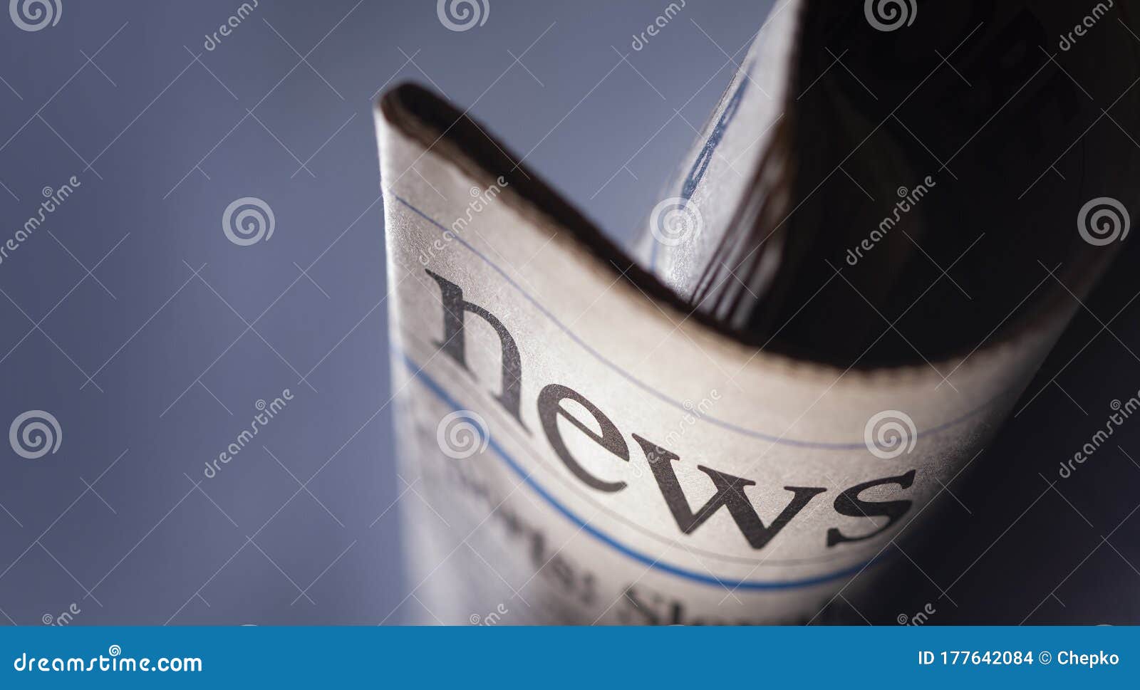 Newspaper Headlines Roll Shown daily Newspapers Stock Photo - Image of ...