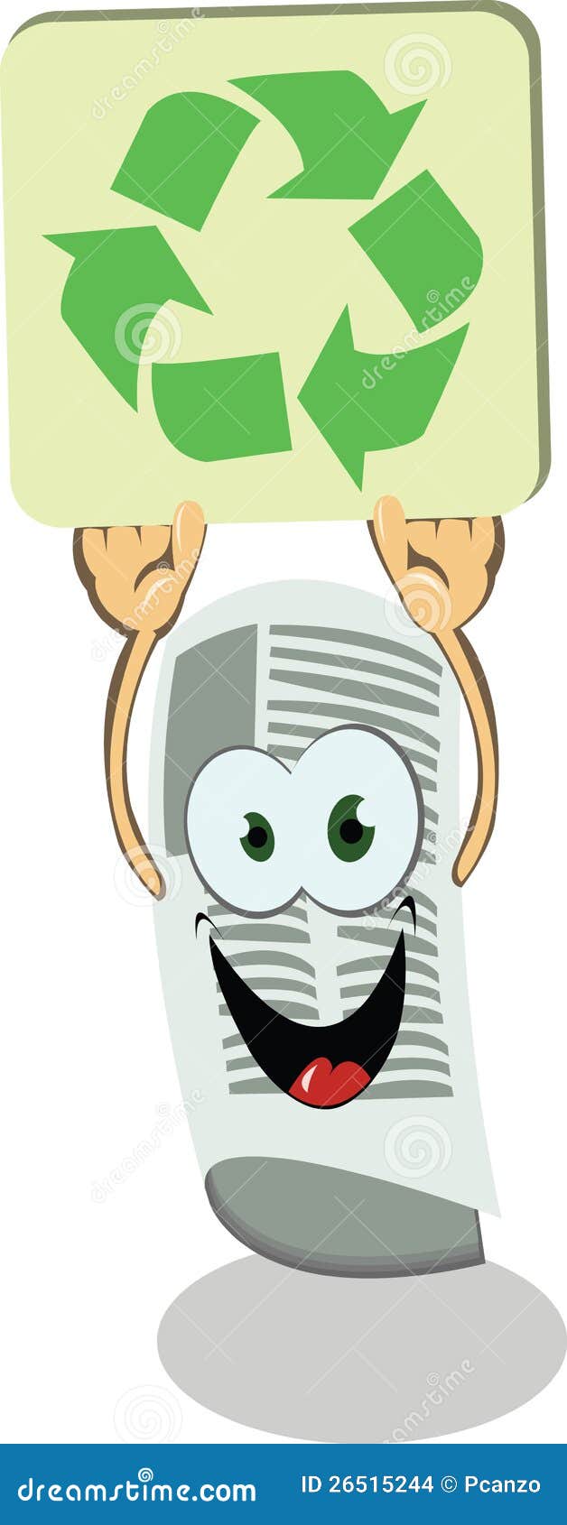 Newspaper Recycle Cartoon Vector | CartoonDealer.com #25496889