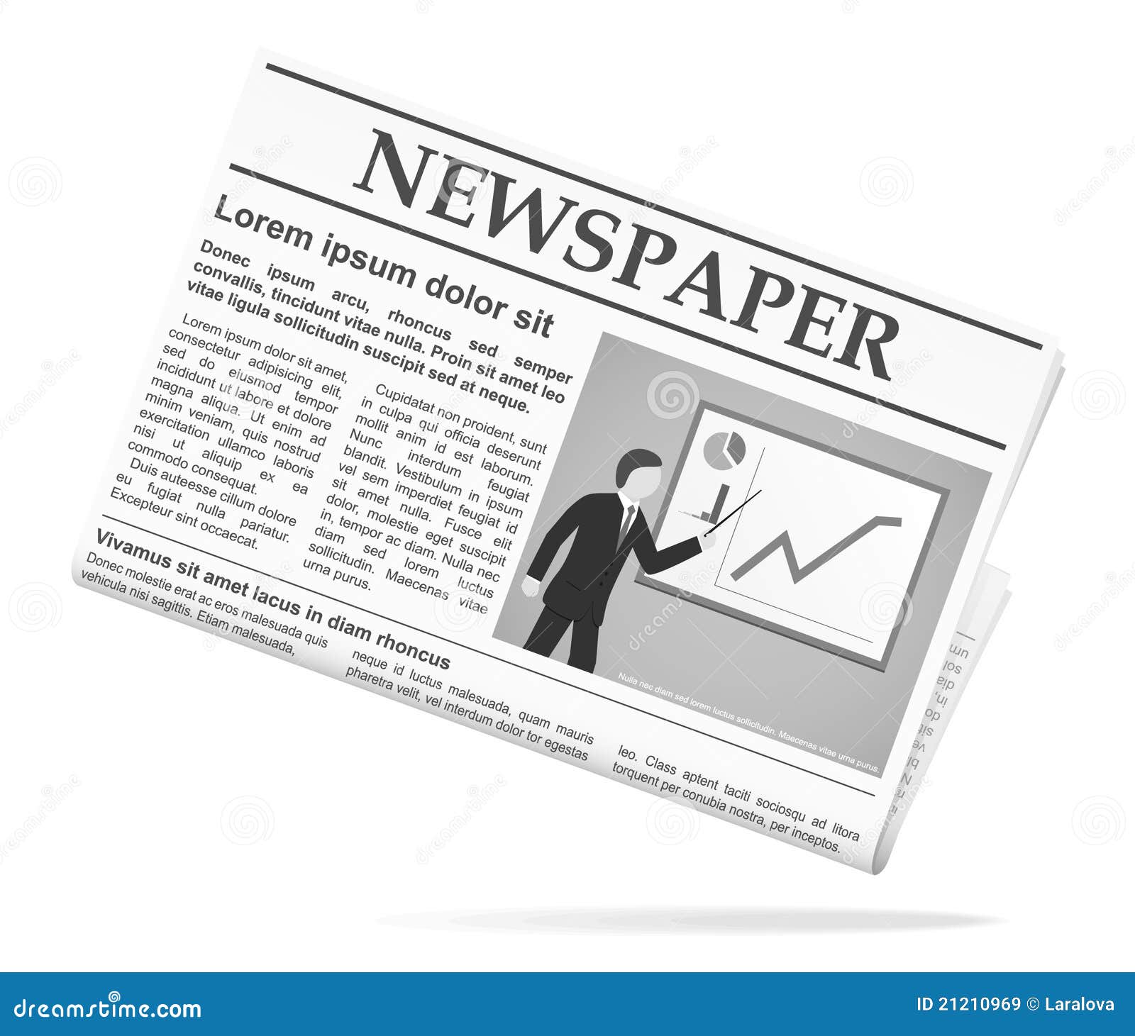 Newspaper icon stock vector. Illustration of news, latest - 21210969