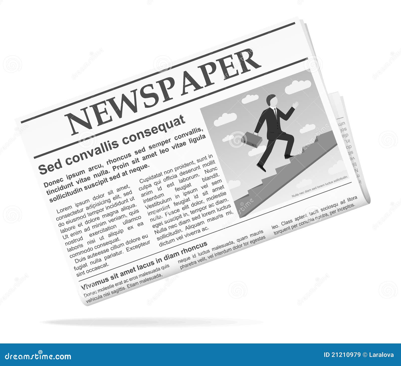 Newspaper Icon In Linear Style. Journal Contour Logo. Press Concept ...