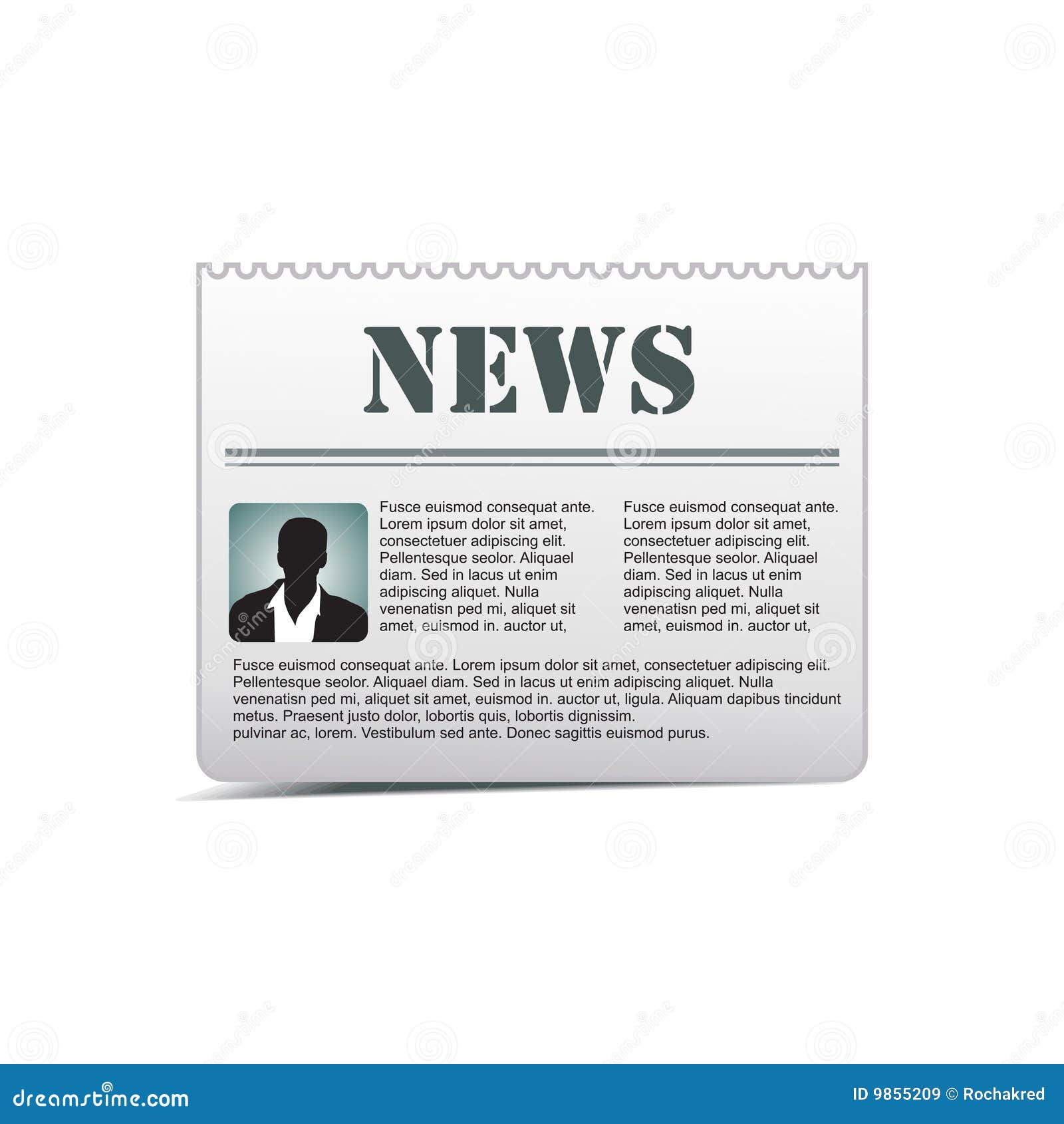 Newspaper Icon In Linear Style. Journal Contour Logo. Press Concept ...