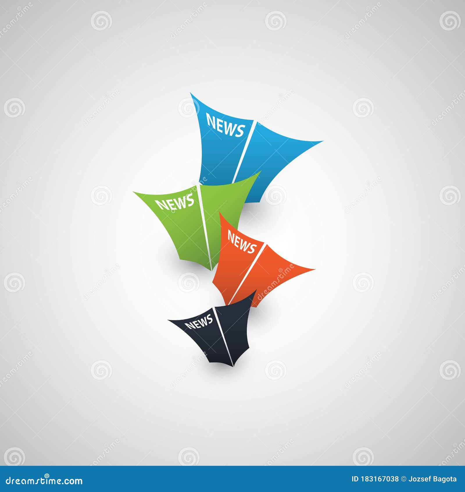 Newspaper Icon Designs stock vector. Illustration of line - 183167038