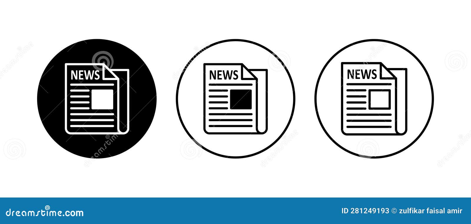 Newspaper Icon . News Paper Vector Sign Stock Vector - Illustration of ...