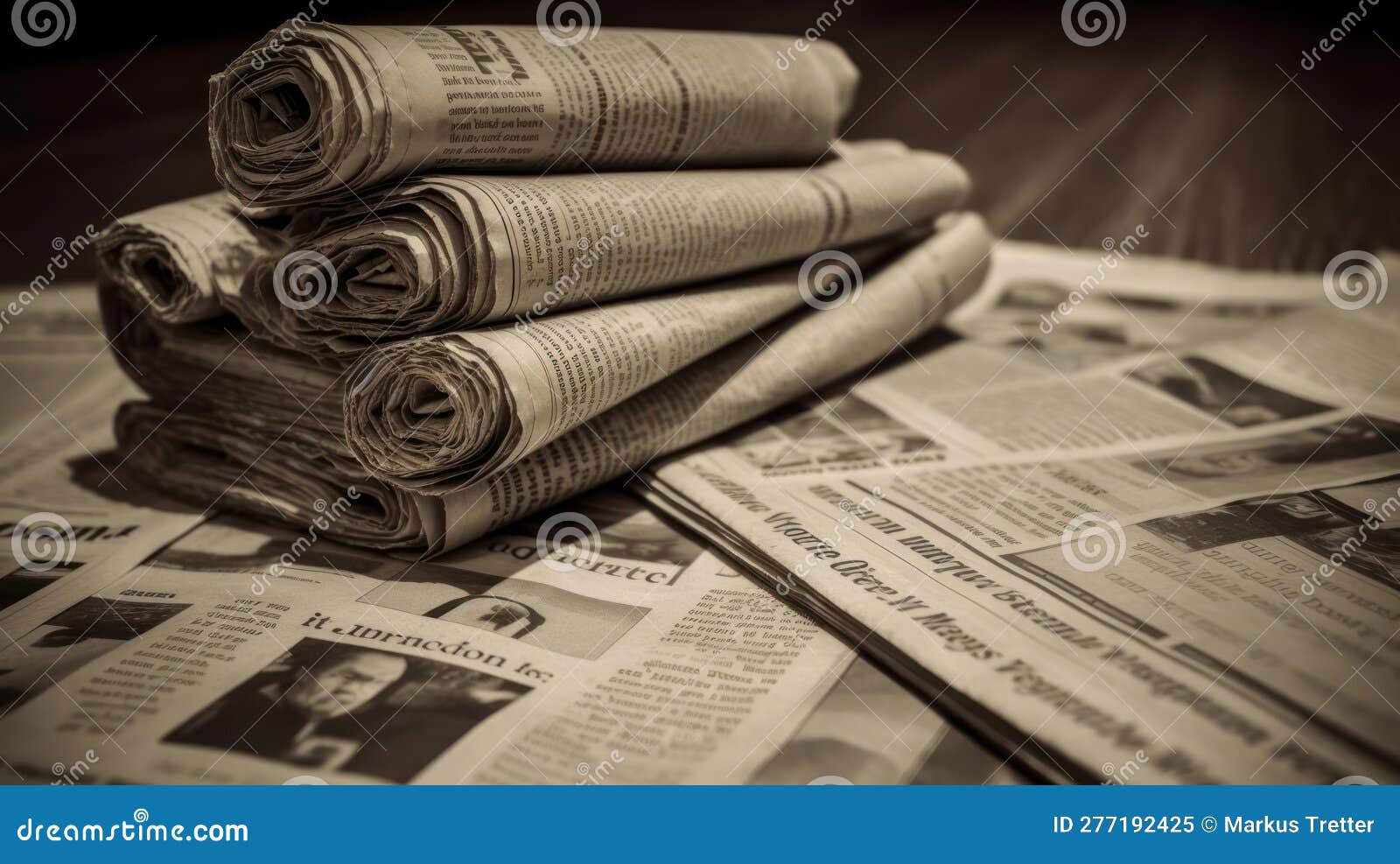 A Newspaper Icon Representing the Use of Media Data in Big Data ...