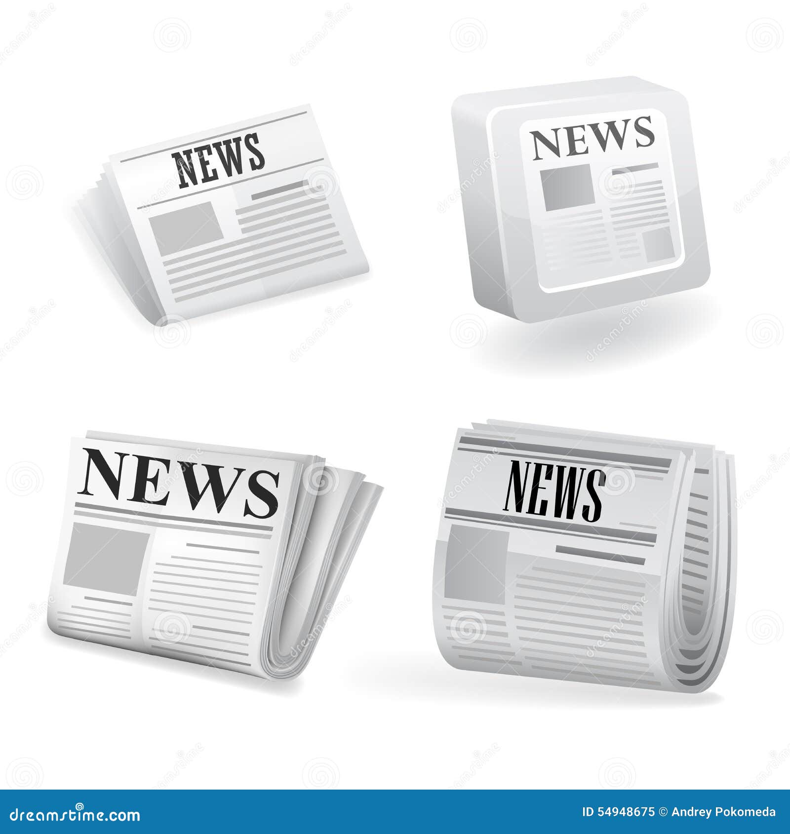 Newspaper icon. Vector stock vector. Illustration of news - 54948675