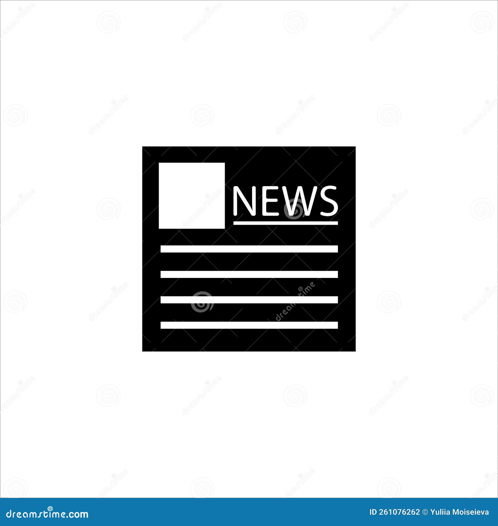 Newspaper Icon Vector Illustration Stock Vector - Illustration of ...
