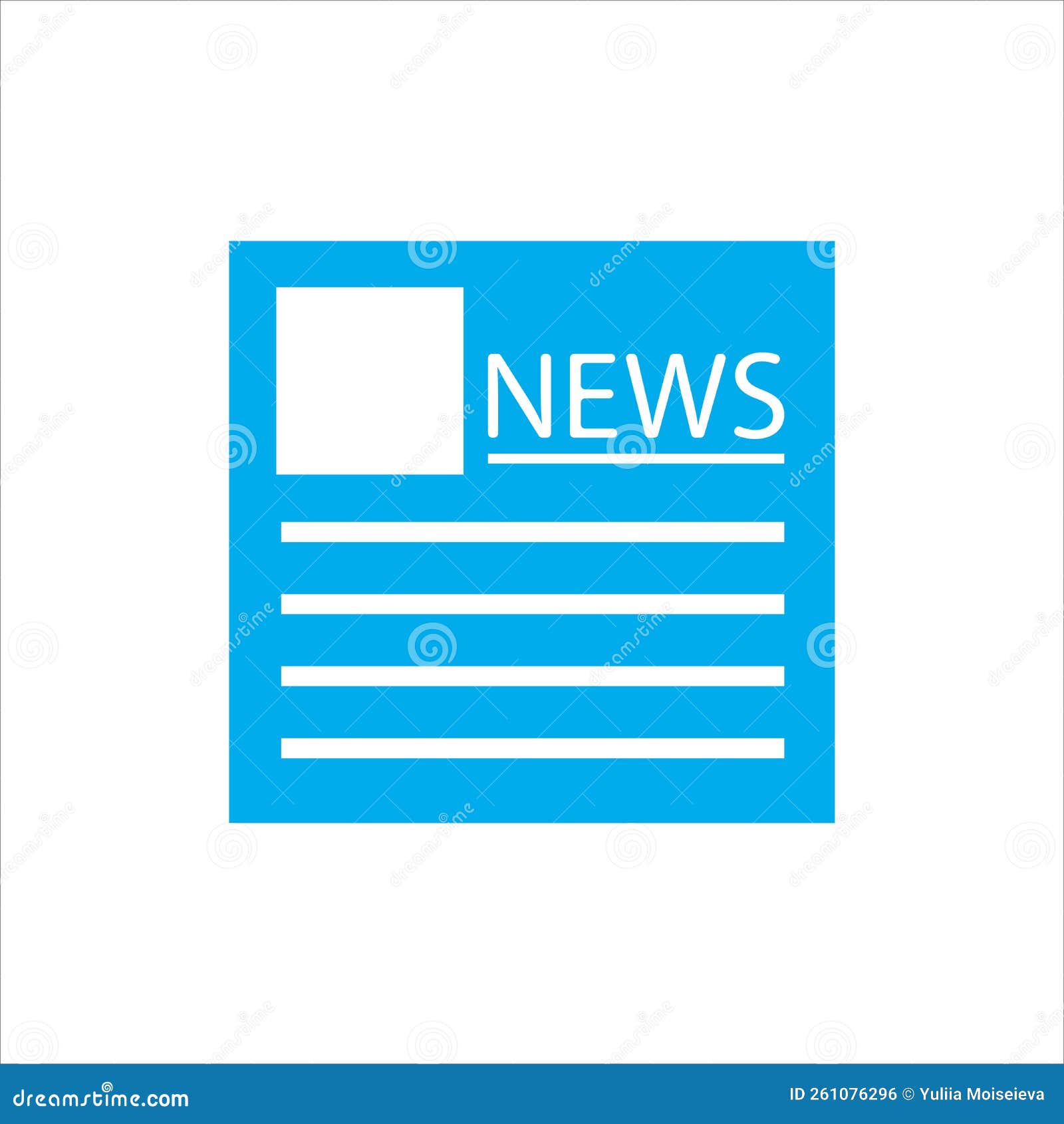 Newspaper Icon Vector Illustration Stock Vector - Illustration of ...