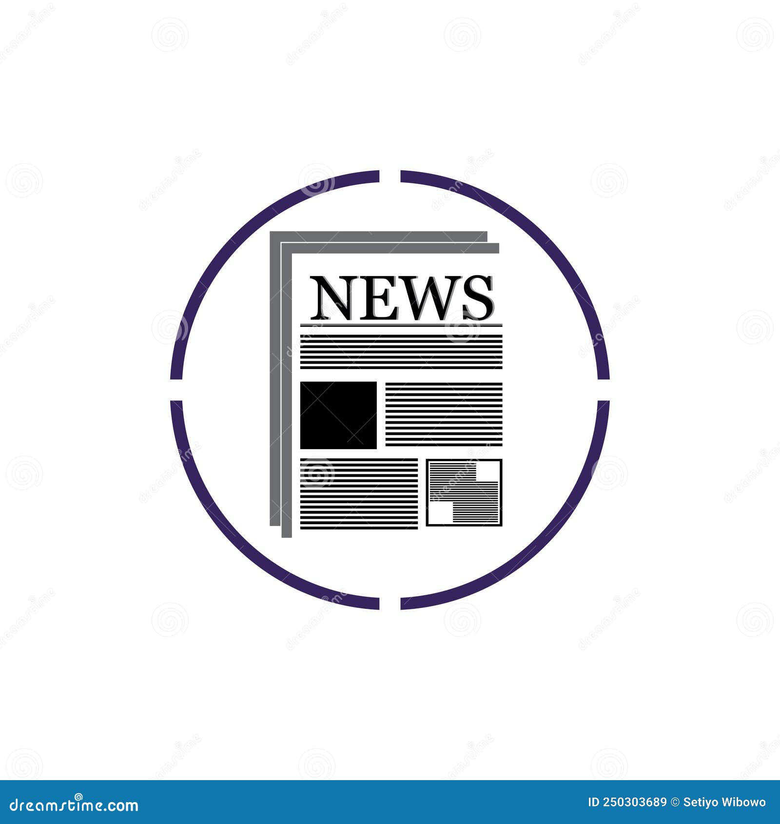 Newspaper Icon Vector Symbol Background Stock Vector - Illustration of ...