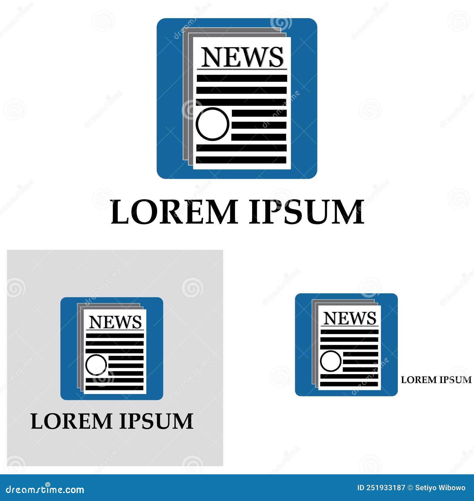 Newspaper Icon Vector Symbol Background Stock Vector - Illustration of ...