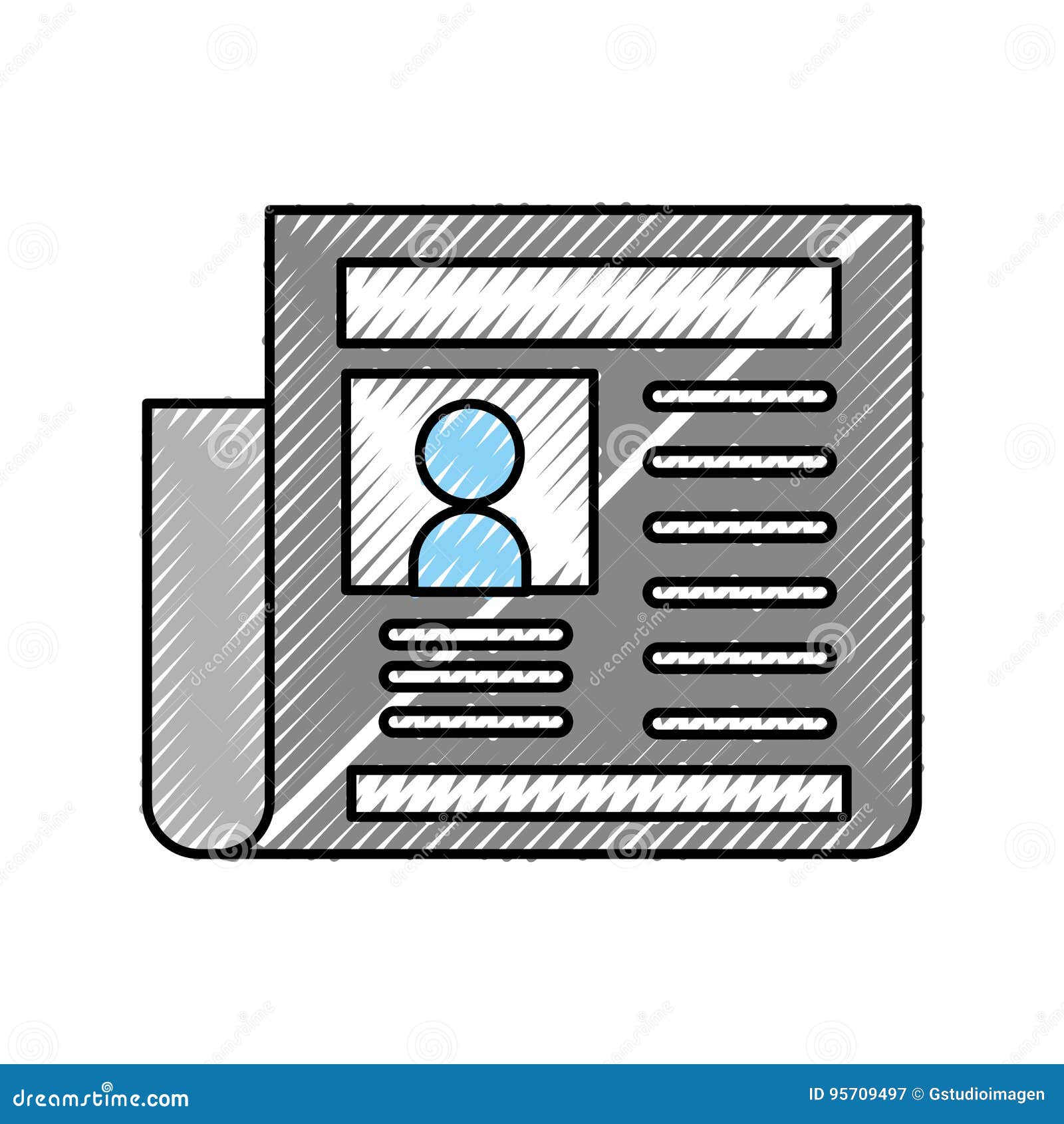 Newspaper Journal Isolated Icon Stock Vector - Illustration of folded ...