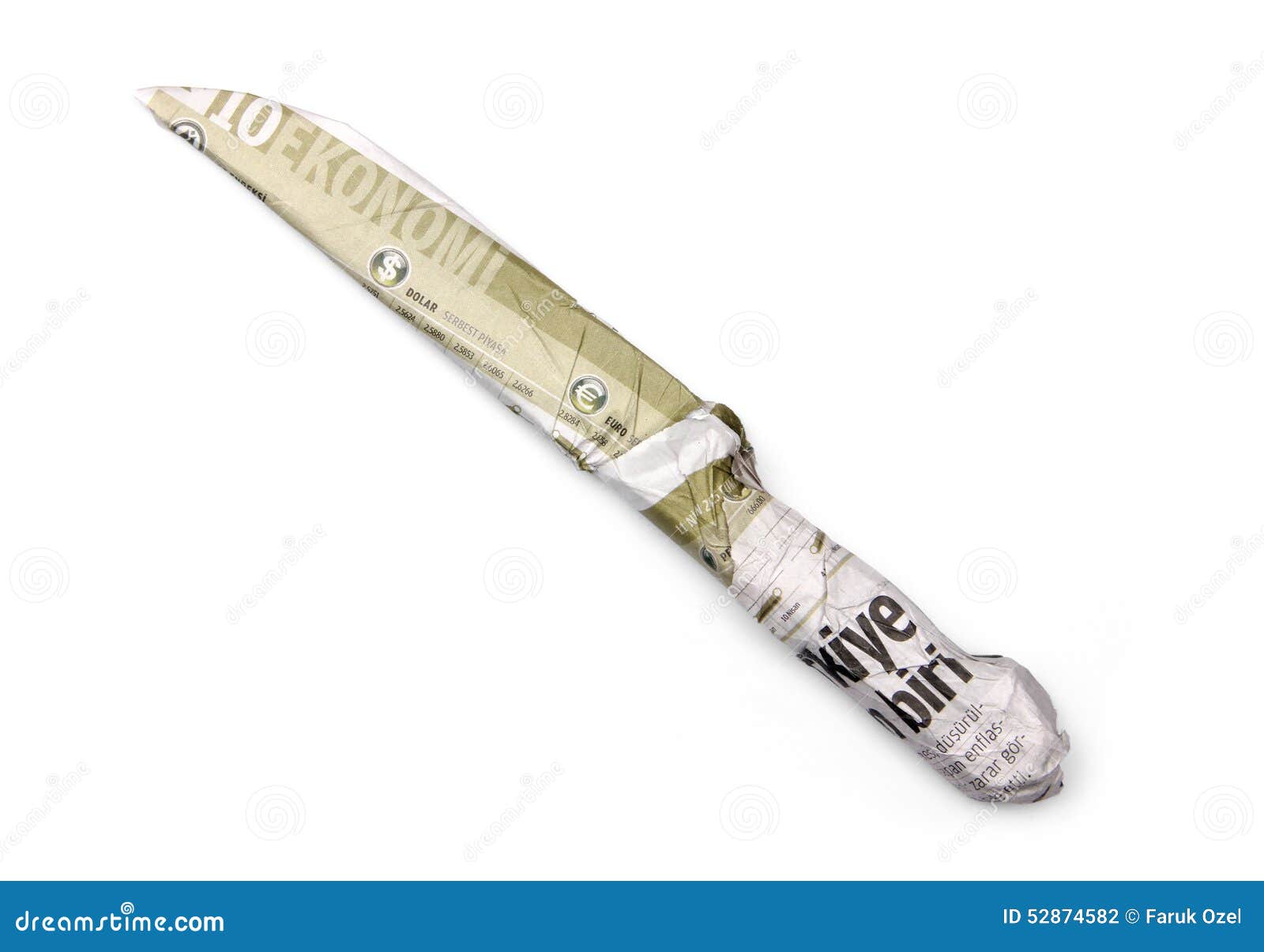 Newspaper knife stock photo. Image of inflation, dead - 52874582