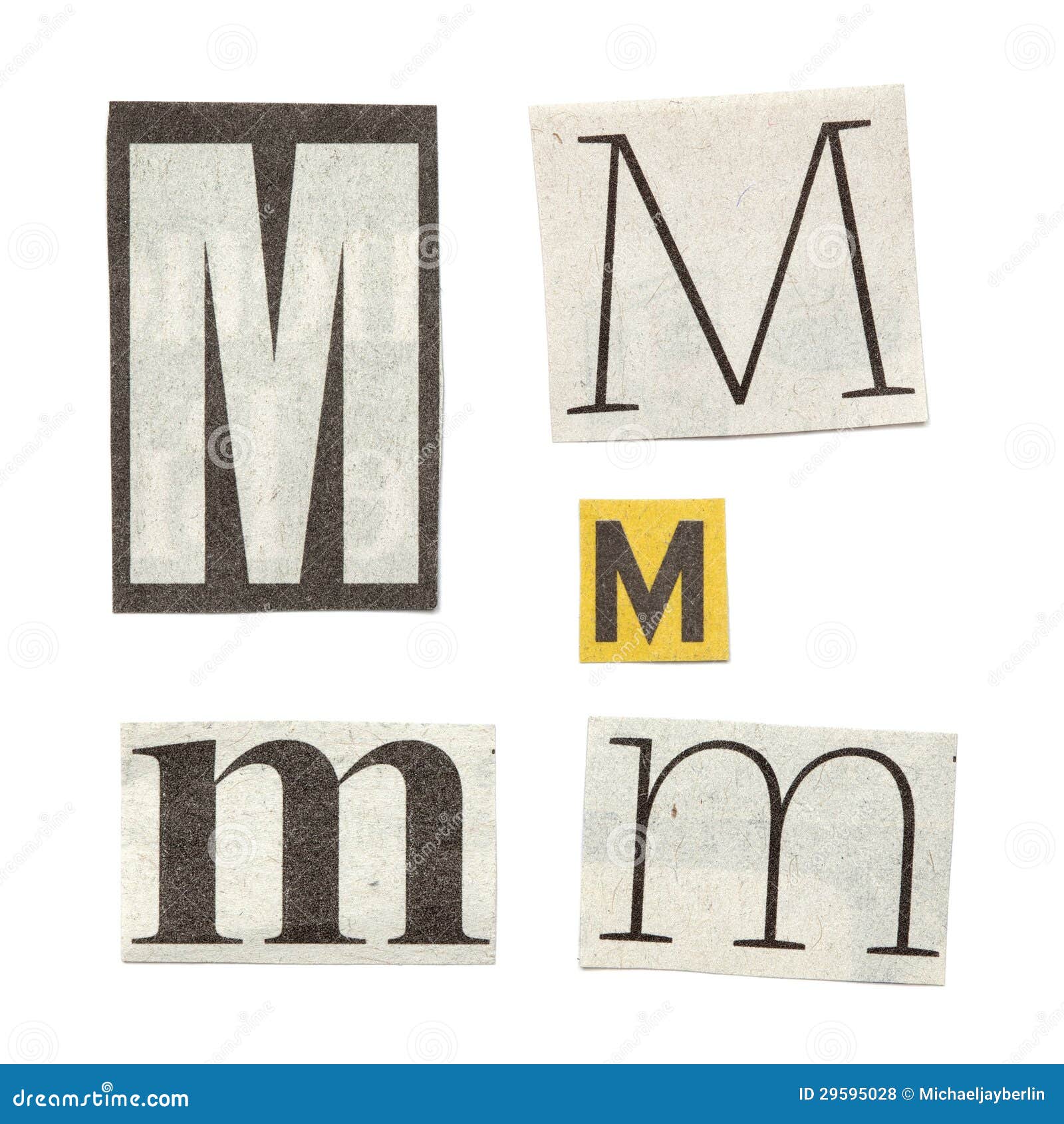 Newspaper Letters stock photo. Image of cutout, alphabet - 29595028