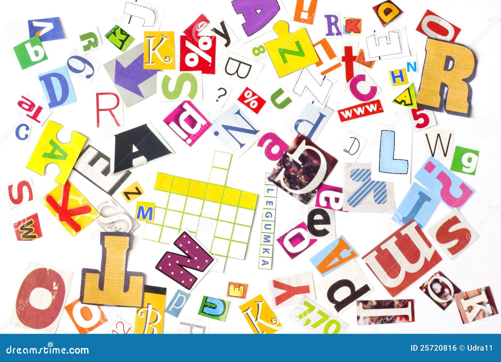 Newspaper Letters Numbers Background Stock Photo - Image of color ...