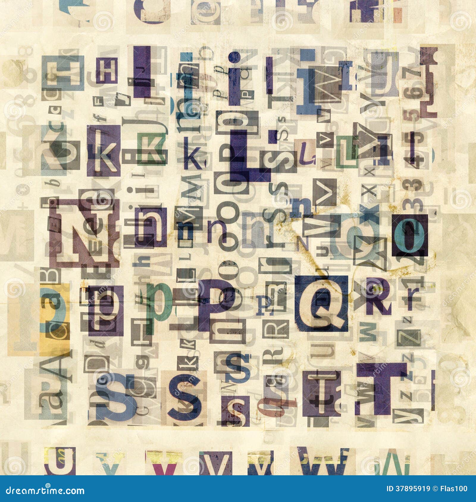 Newspaper, Magazine Collage Background Stock Image - Image of paper ...