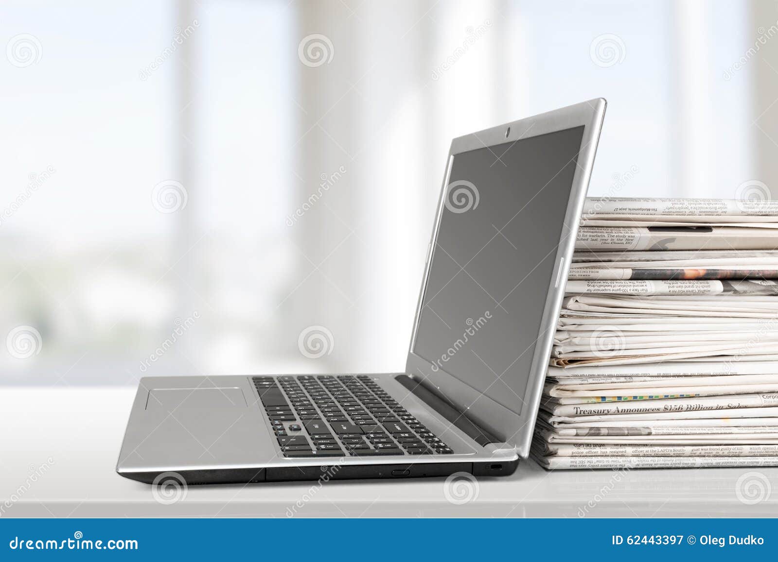 Newspaper stock image. Image of heap, technology, stack - 62443397