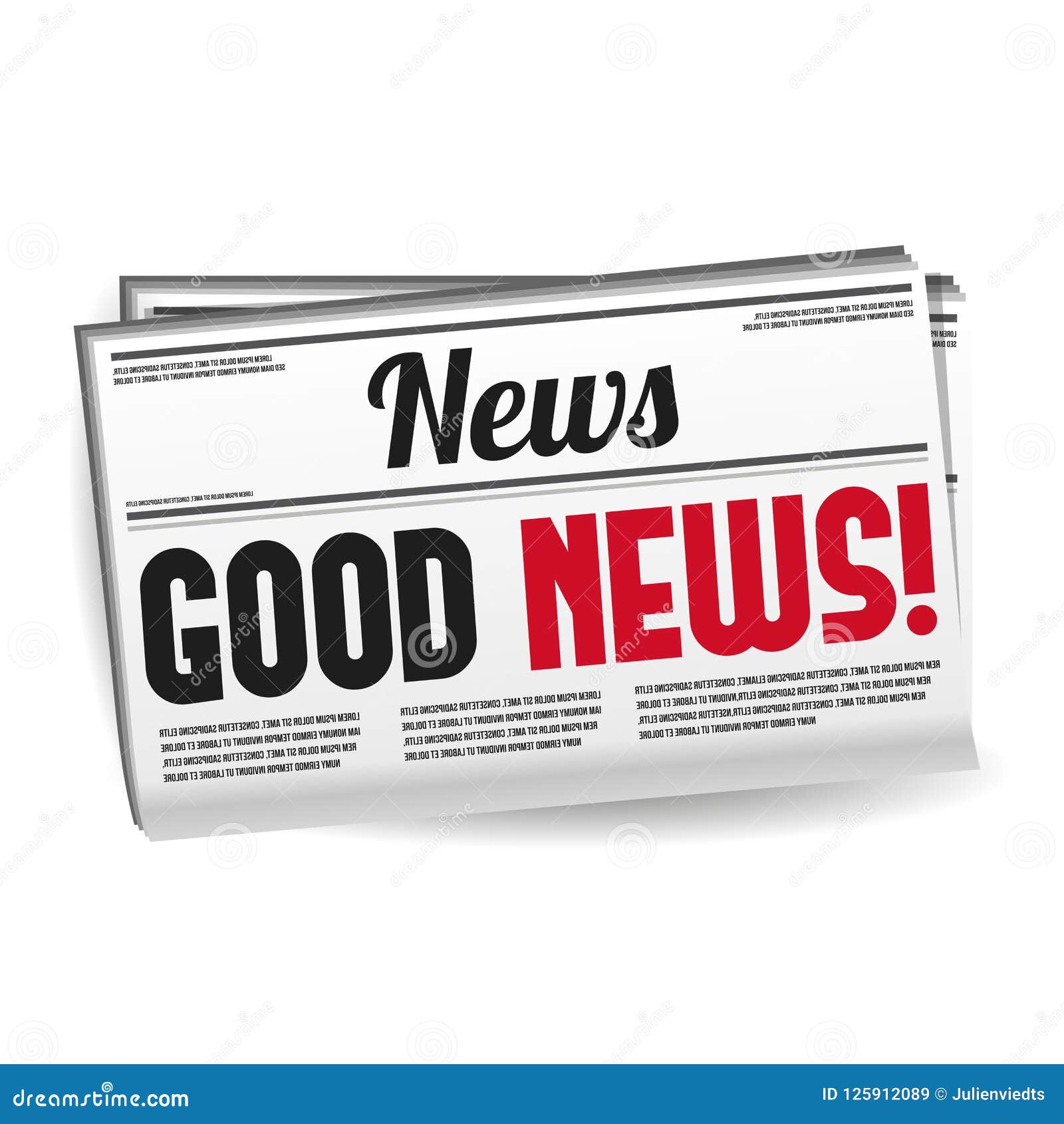 Newspaper Magazine - Good News. Eps10 Vector Stock Vector ...