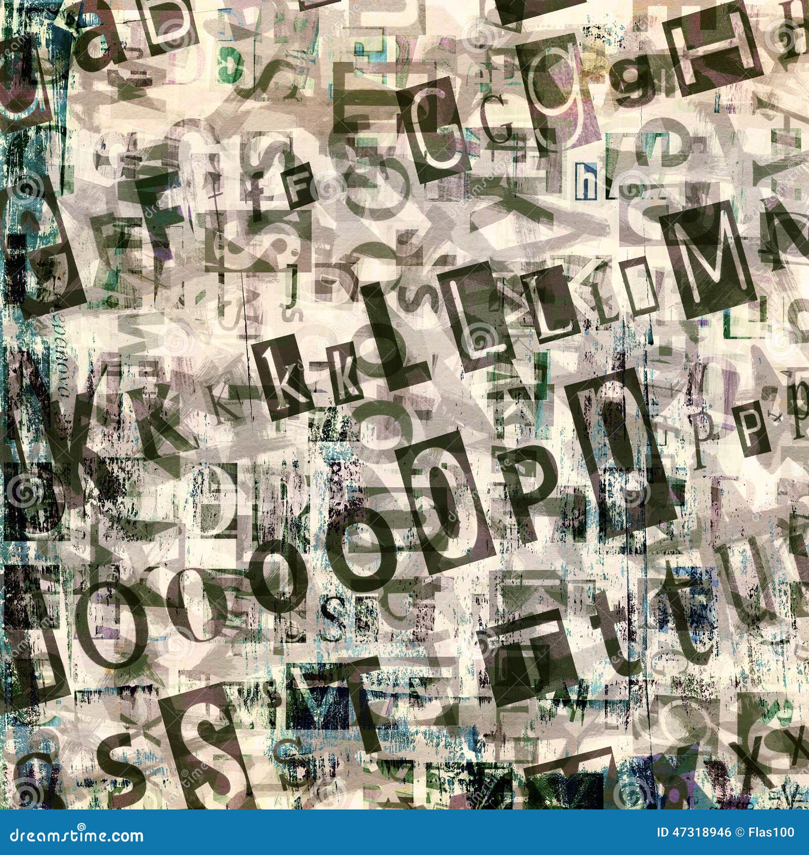 Newspaper, Magazine Grunge Letters Background Stock Photo - Image of ...