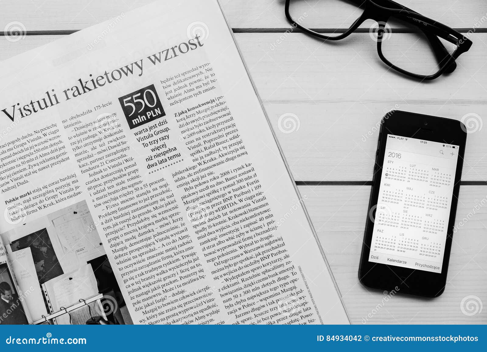 Newspaper And Mobile Phone Picture. Image: 84934042