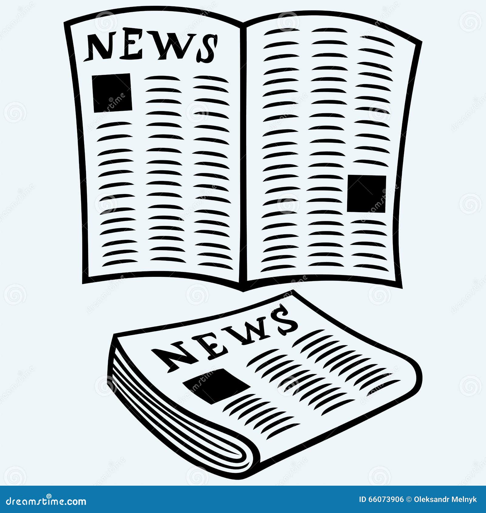 Newspaper Recycle Cartoon Vector | CartoonDealer.com #25496889