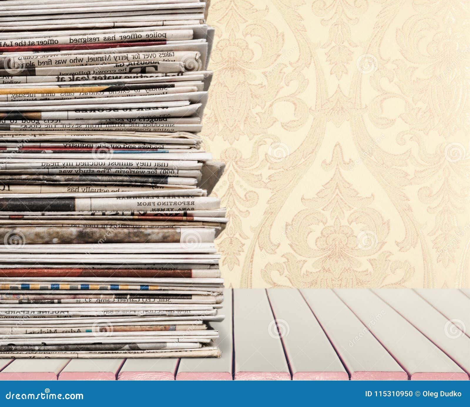 Newspaper stock photo. Image of selective, copy, media - 115310950