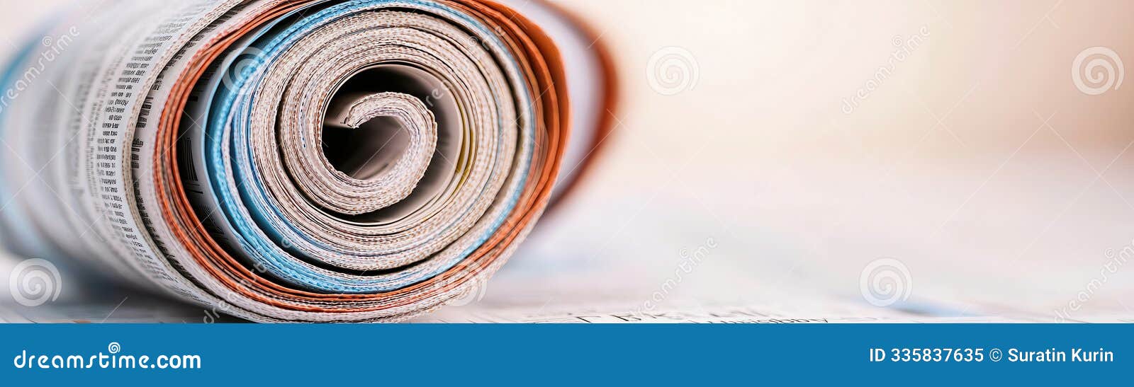 Newspaper Pages Arranged in a Spiral Staircase Pattern Symbolizing the ...