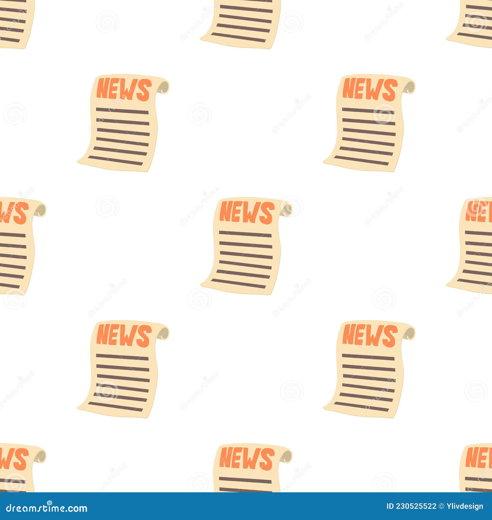 Newspaper Pattern Seamless Vector Stock Vector - Illustration of ...