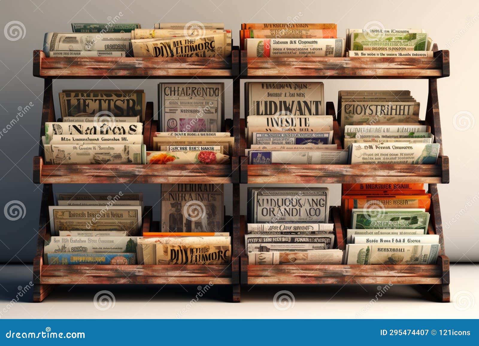 Newspaper Racks on White Background Stock Illustration - Illustration ...