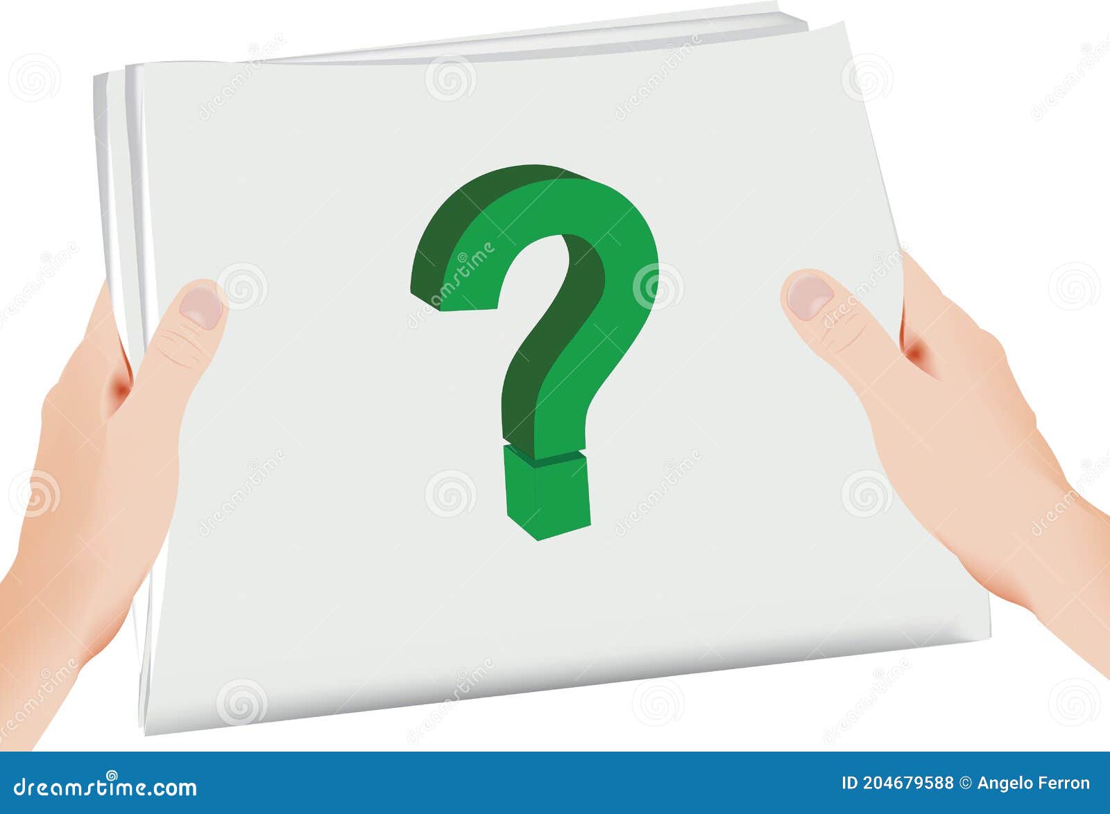 Newspaper Reading with Two Hands Hands Stock Vector - Illustration of ...