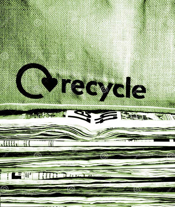 Newspaper recycle stock photo. Image of green, recycling - 8085412