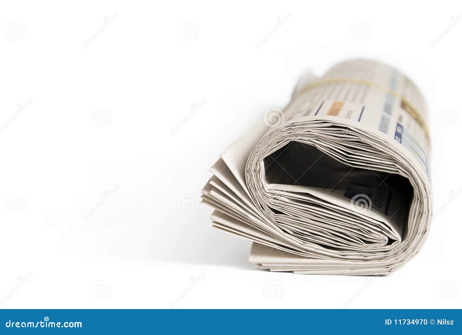 Daily newspaper roll stock photo. Image of tube, routine - 11734970