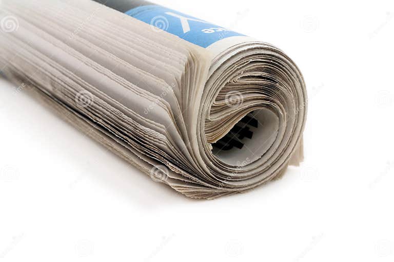 Newspaper roll stock image. Image of morning, journal - 1332541