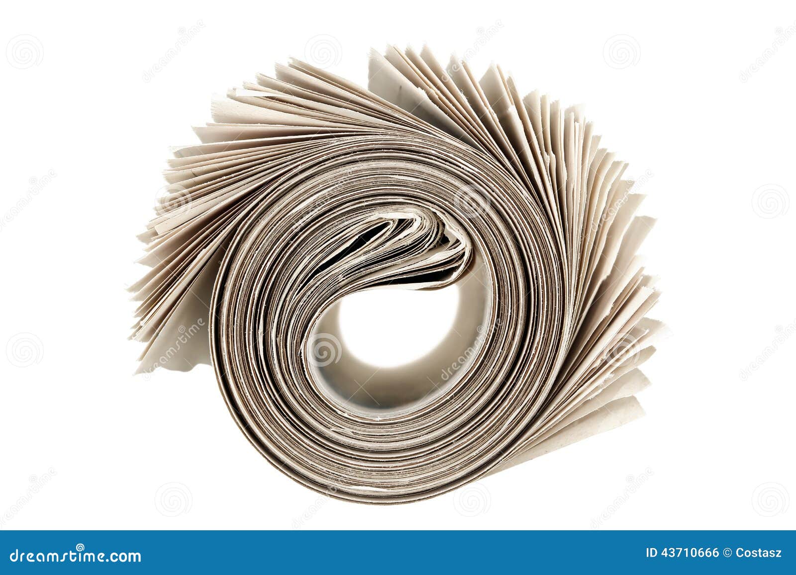Newspaper roll stock photo. Image of circulation, morning - 43710666