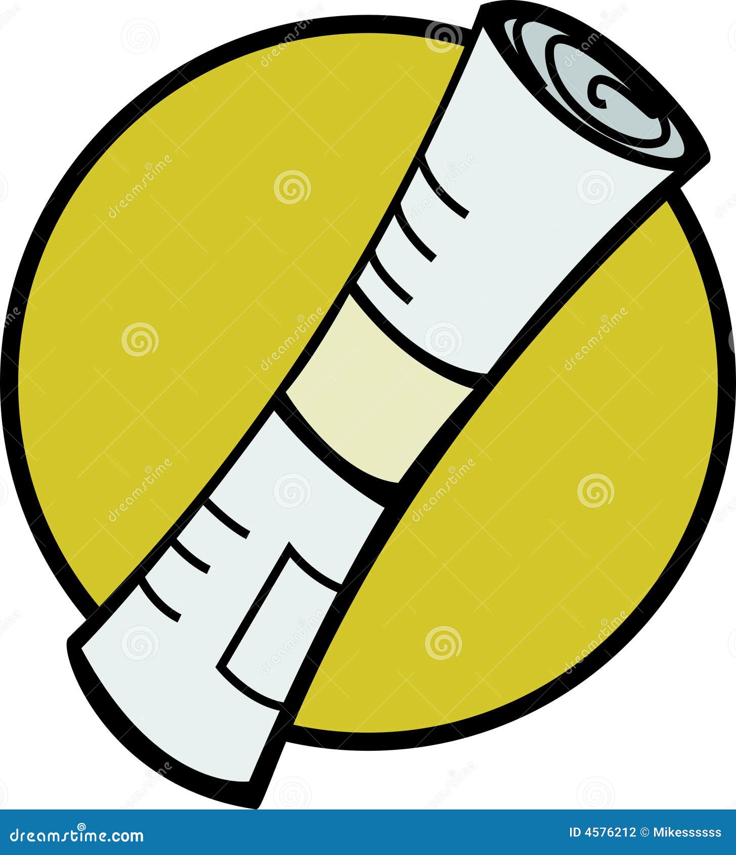 Newspaper Roll Vector Illustration | CartoonDealer.com #5079507